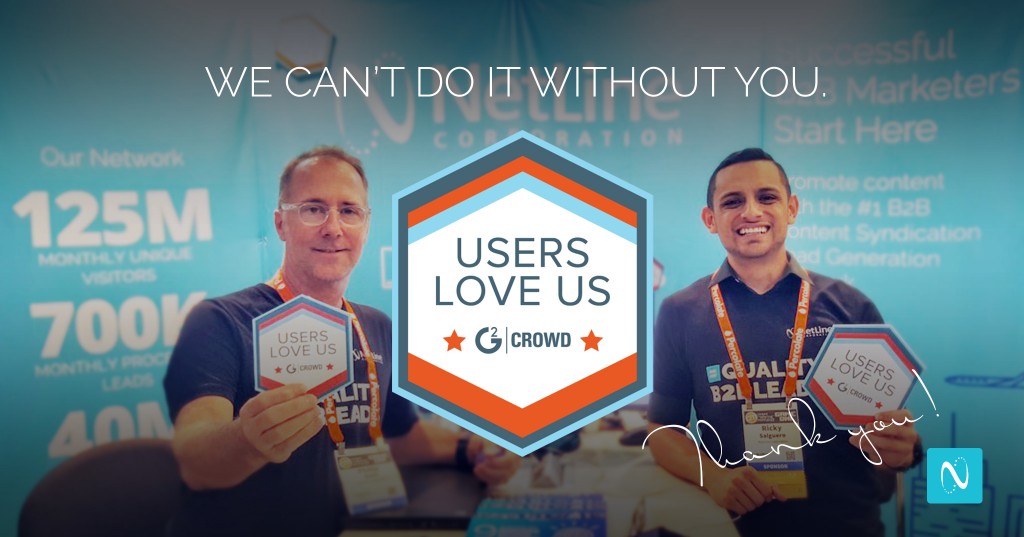 Twice as nice! 2nd Recognition from NetLine users on G2 Crowd - B2B ...